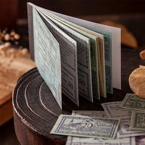 Medieval Ticket Office Paper Pad, Vintage Tickets Replica, Colorful ...