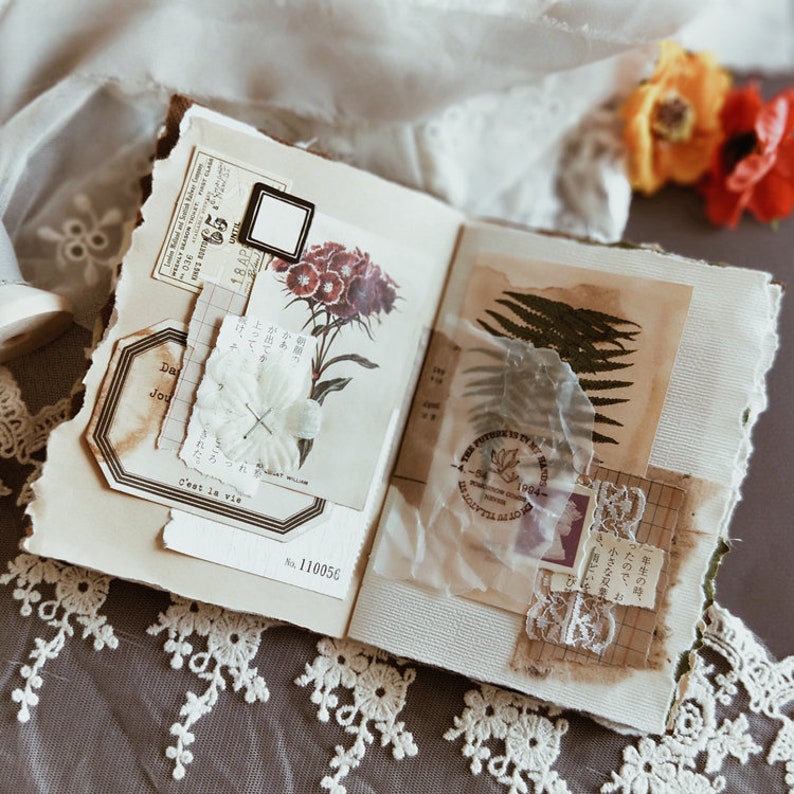 15PCS Coffee Stained Paper Labels Vintage Tags and Labels - Etsy