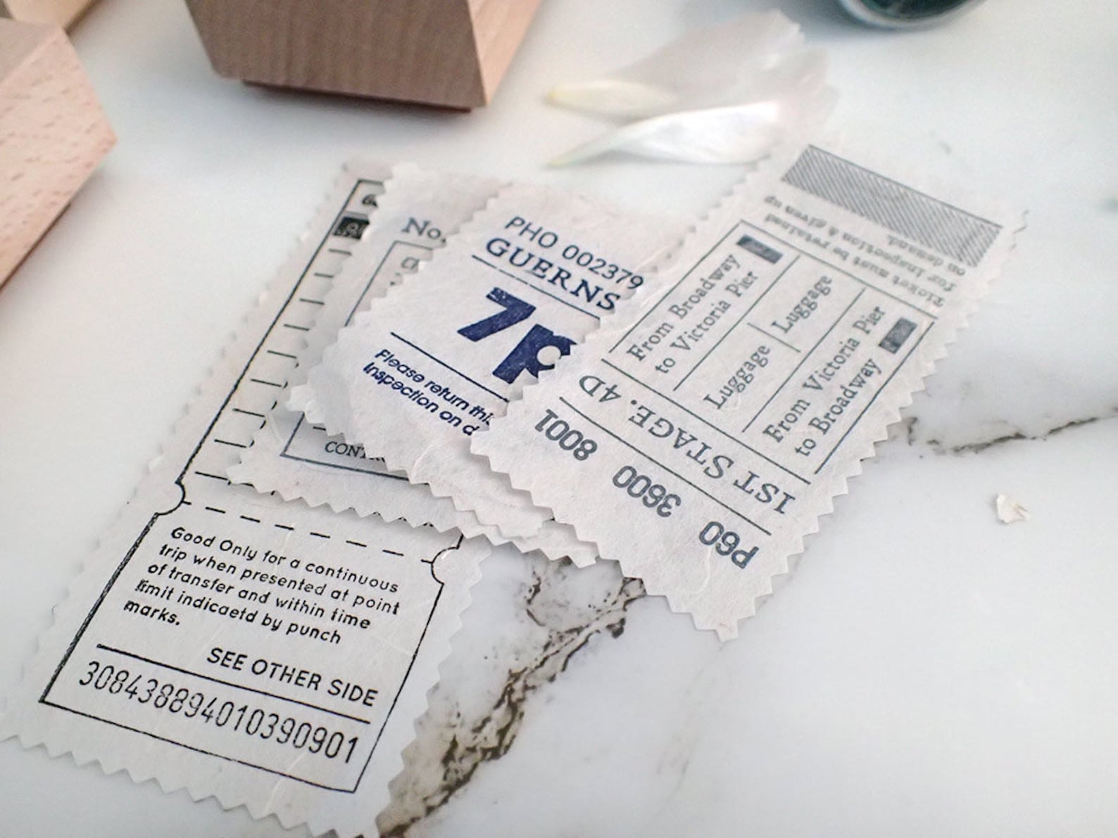 Transit Tickets Wooden Stamps Vintage Bus Ticket Stubs Rubber | Etsy