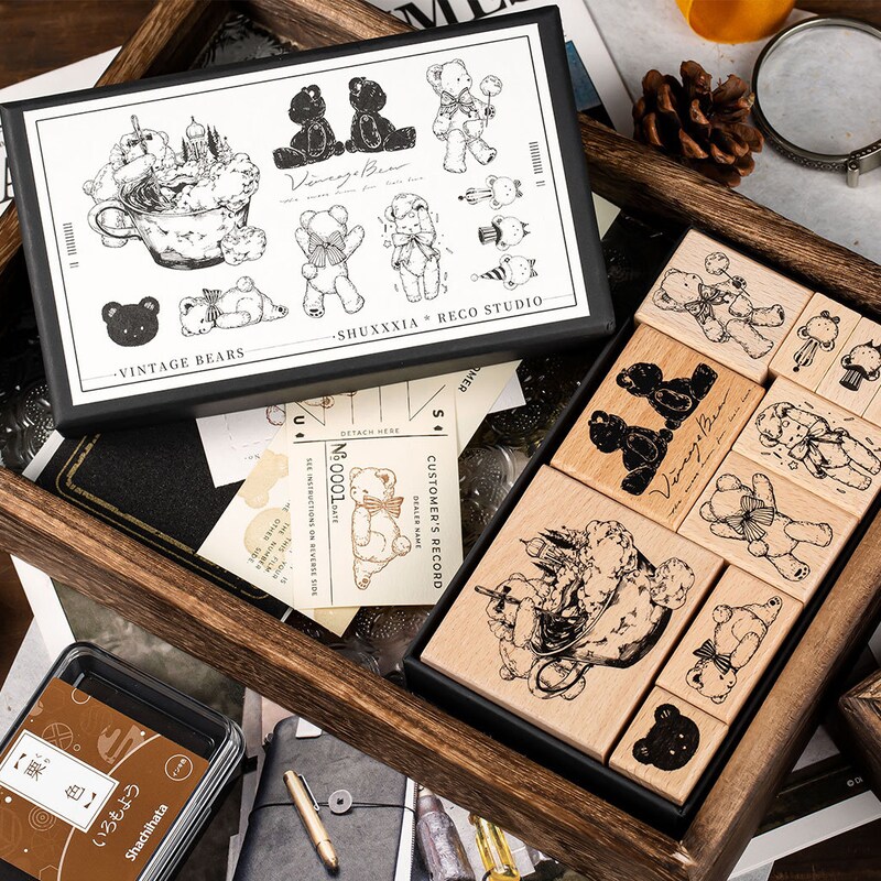 Bear Rubber Stamp - Etsy