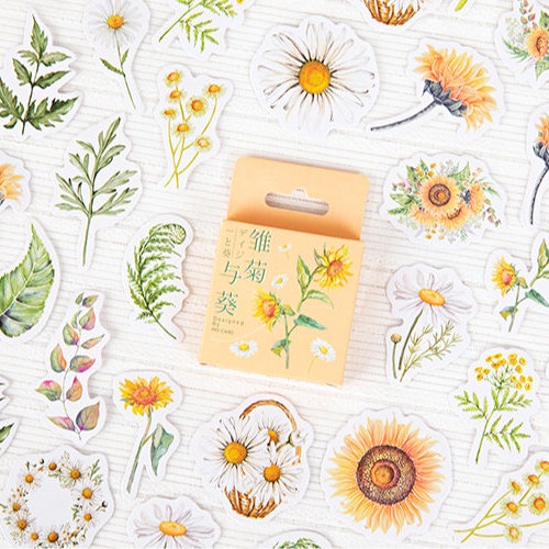 Floral Stickers Pack Flowers Sticker Sack Series E Planner | Etsy