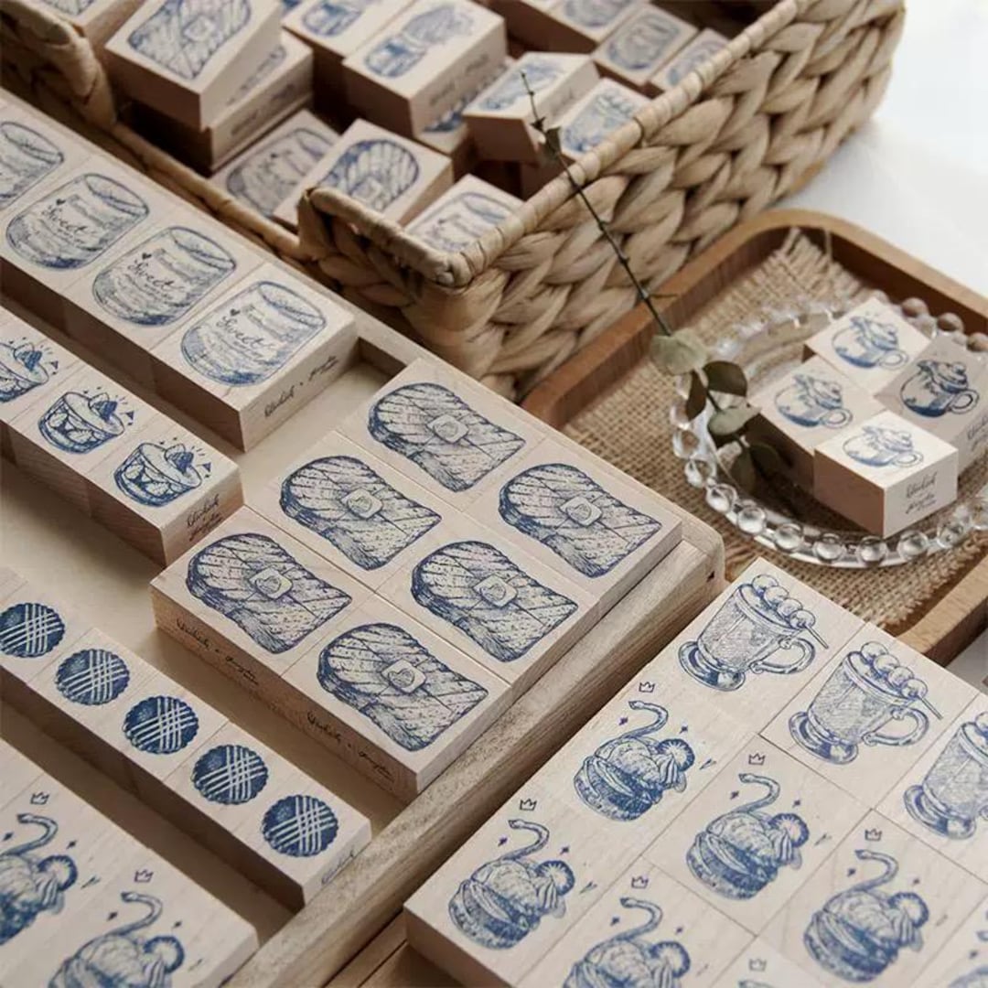 Cafe Food Series B Rubber Stamps, Jennyan X Blanbook Original Design ...