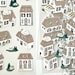 Cat House Stickers Sheet, Green Leaf Emboss, Mewmewbeam Kiss-cut ...