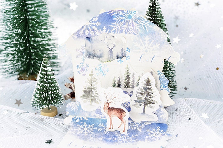 Forest Mist Sticker Set Forest Animals Stickers Box Set Fox | Etsy