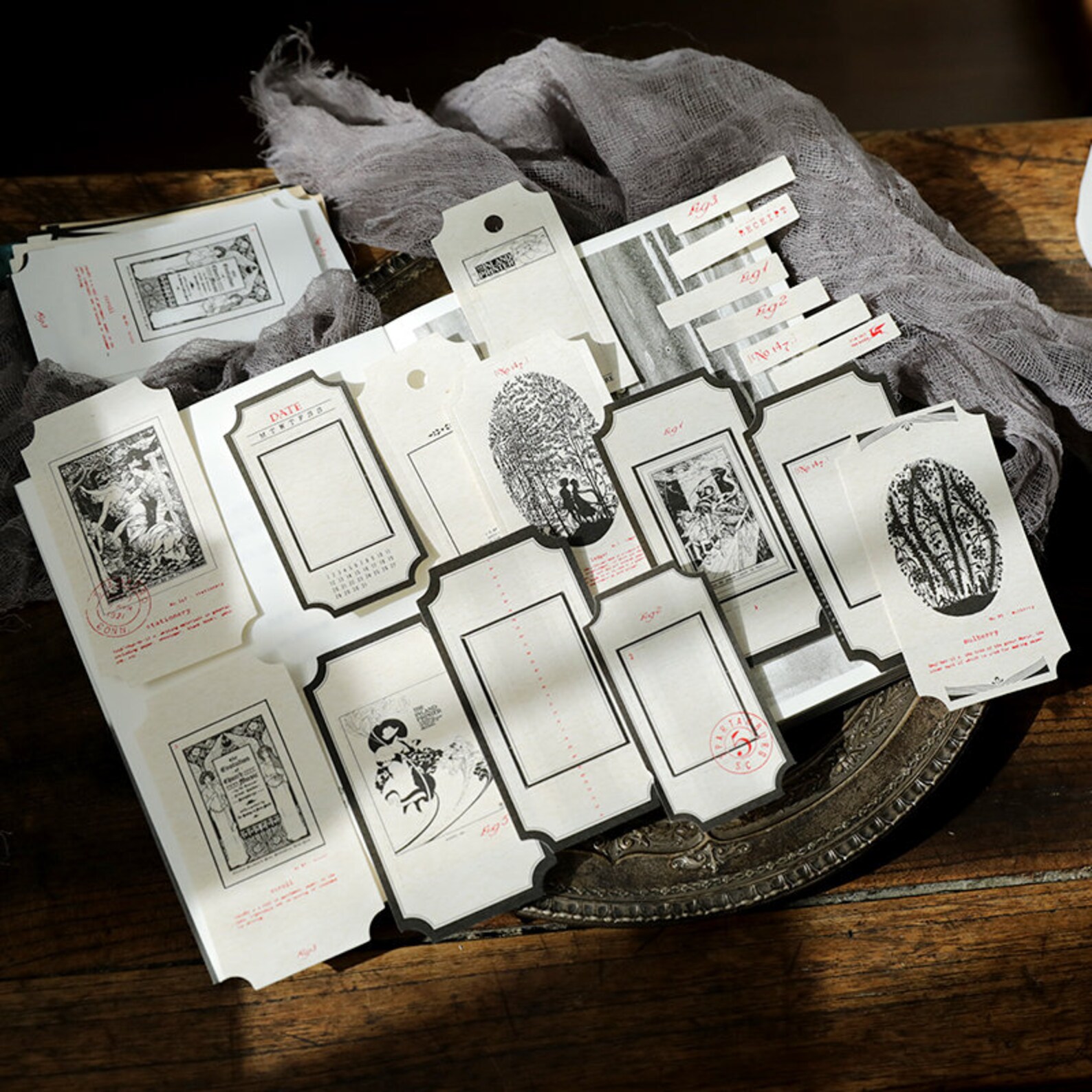 Milk Tea Series Assorted Paper Journaling Cards Set A, Decorative ...