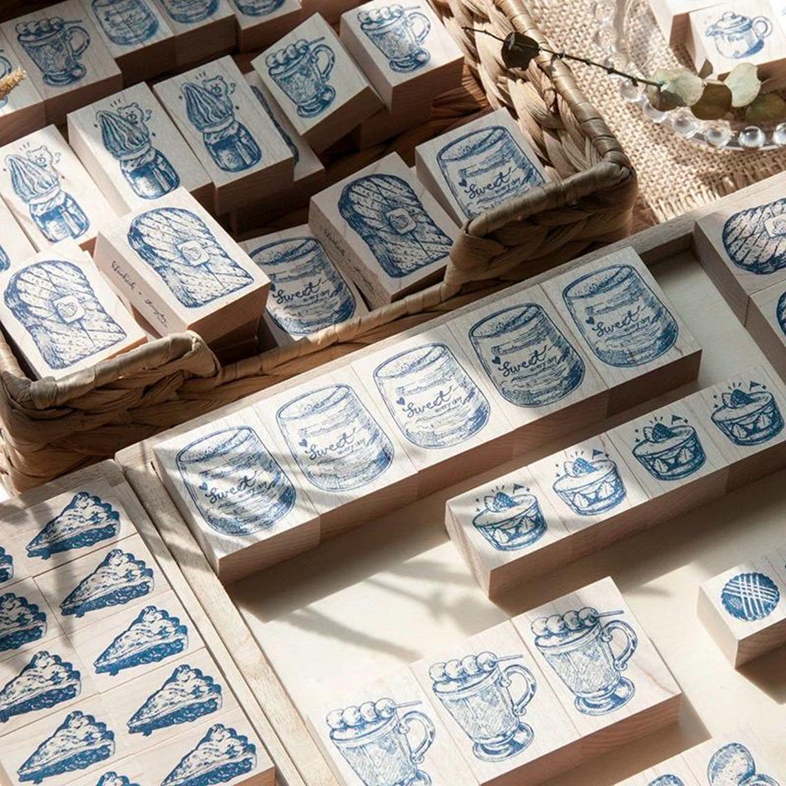Cafe Food Series B Rubber Stamps, Jennyan X Blanbook Original Design ...