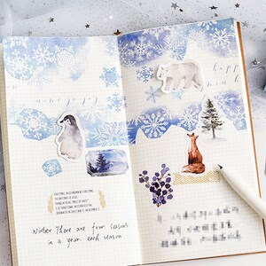 Forest Mist Sticker Set, Forest Animals Stickers Box Set, Fox, Bear ...