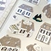 Cat House Stickers Sheet, Green Leaf Emboss, Mewmewbeam Kiss-cut ...