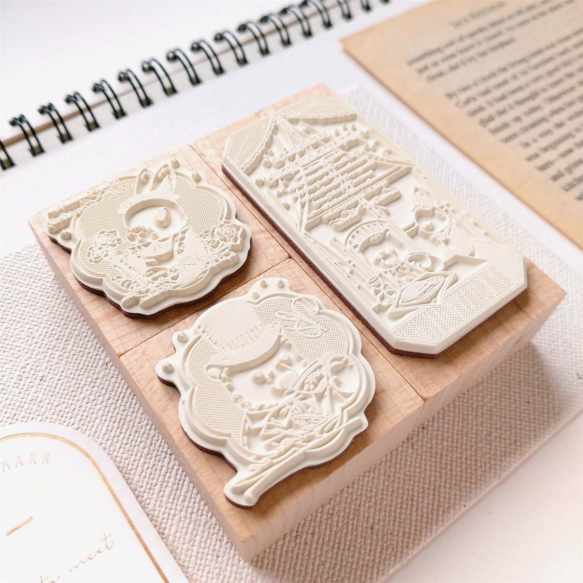 Bear Manor Rubber Stamps Set, Kumayankee Original Design Gentleman Bear ...