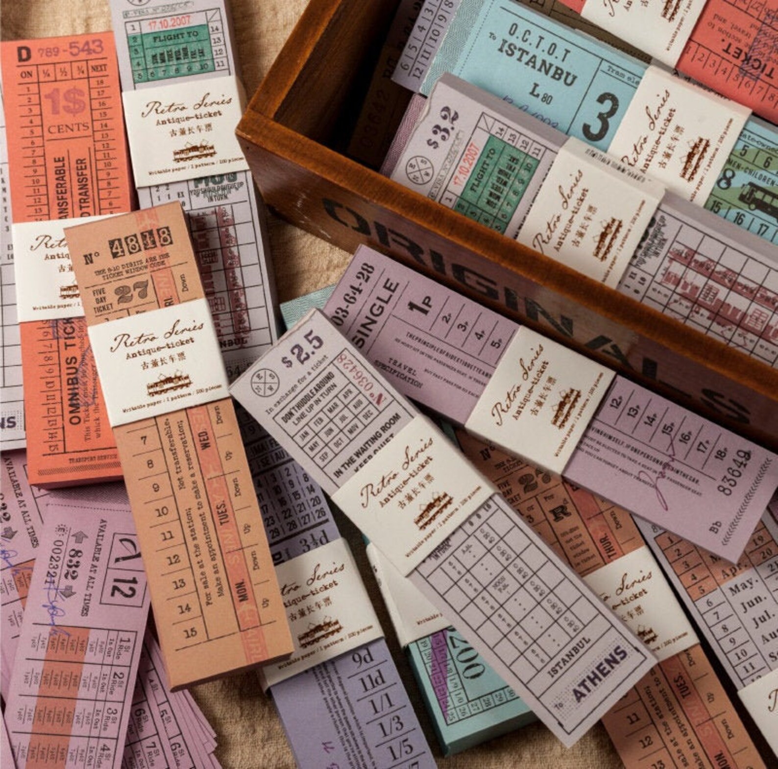 Assorted Vintage Tickets Paper Pad B Vintage Bus Transit - Etsy