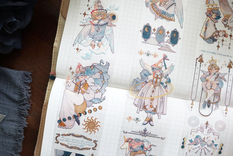 Angel's Blessings Clear and Washi Tape, Fantasy Girls Masking Tape, Owl ...