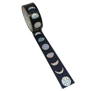 Moon Phases Holographic Masking Tape, Shinzi Katoh, Lunar Eclipse, Space Themed Masking Tape for ...