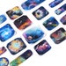 Galaxy Themed Stickers Pack, Space Sticker Set, Nebula, Milky Way ...
