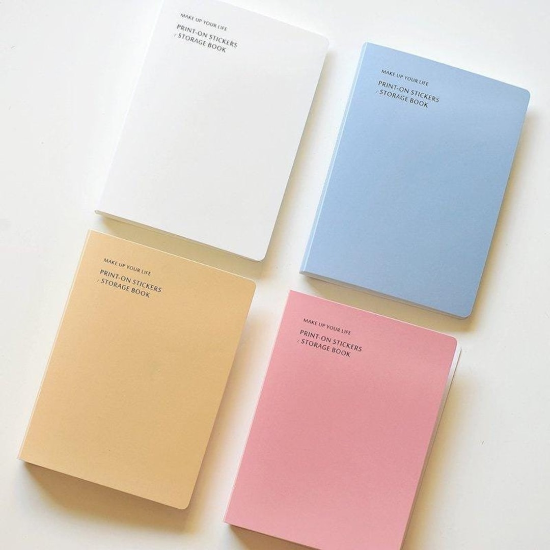 MU Lifestyle Sticker Storage Booklet, Pastel Colors Sticker Collection ...