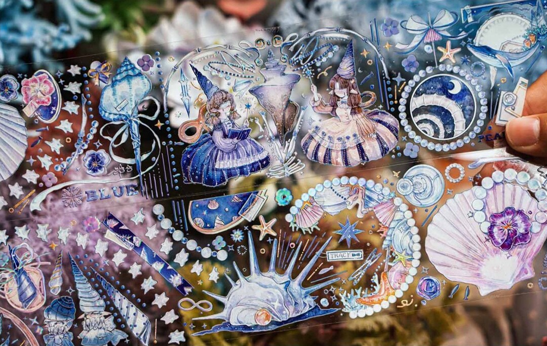 Murex Seashell PET Clear Tape Extra Wide Sea Shells Themed - Etsy
