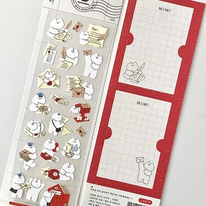 Postman Stickers Sheet, Cat Post Office, Mewmewbeam Kiss-cut Sticker ...