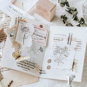 Flower Shop Series Wooden Stamps, Florist, Floral Stamp for Crafting ...