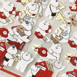 Postman Stickers Sheet, Cat Post Office, Mewmewbeam Kiss-cut Sticker ...