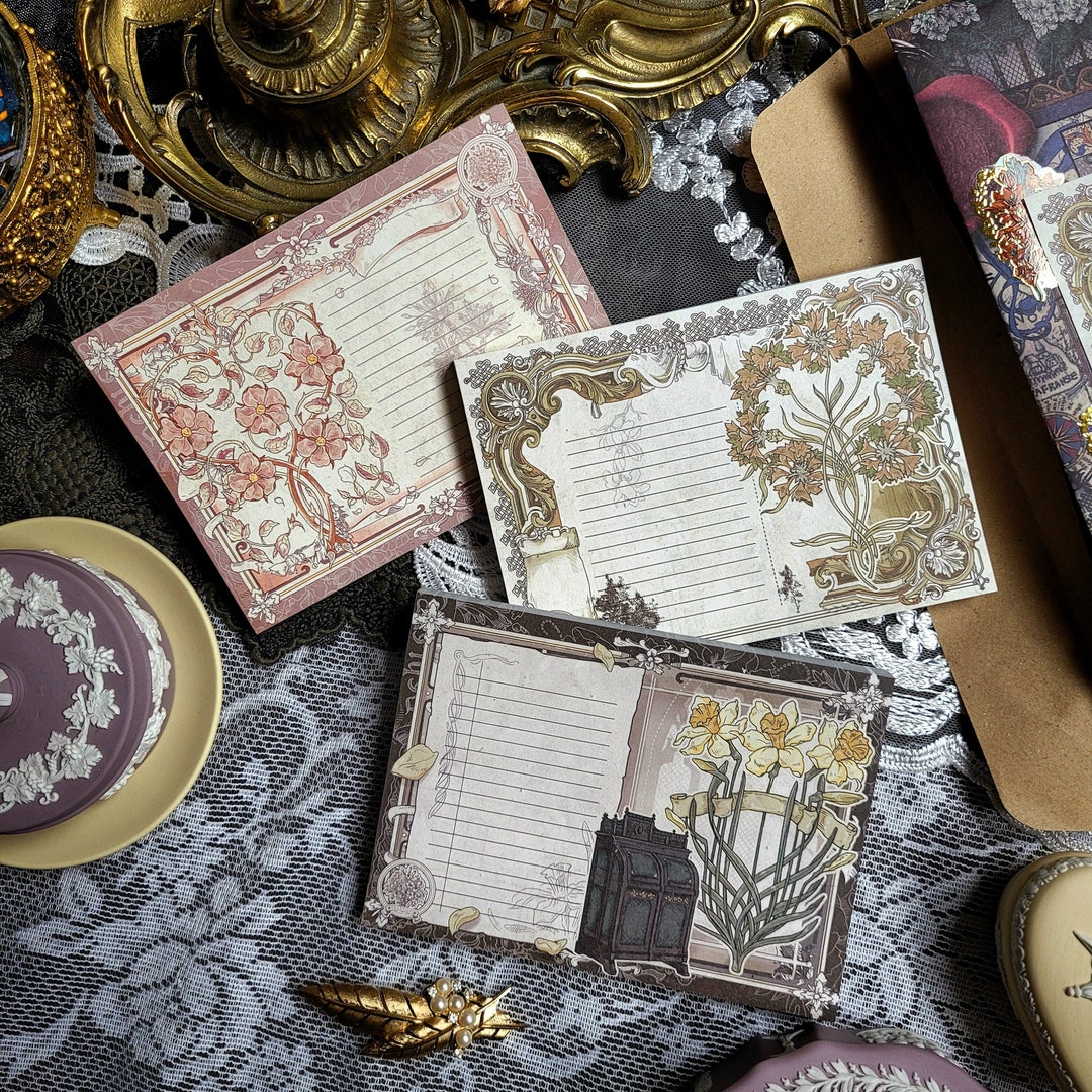 Glimpse of Spring Artist Illustration Notepad, Saleign's Lair, Vintage ...