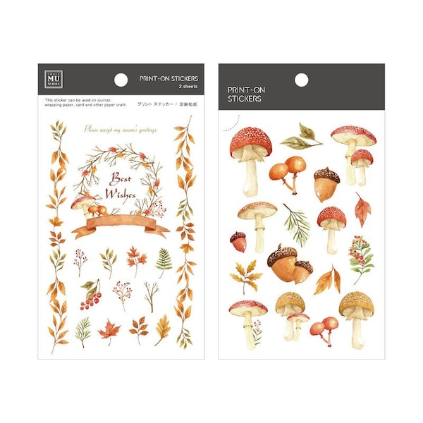 Autumn Stickers - Etsy