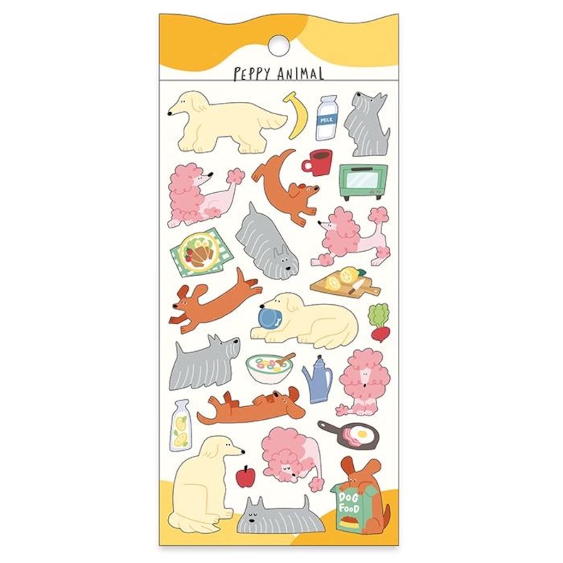 Mind Wave Peppy Animals Series Sticker Sheets, Cats, Dogs, Rabbits ...