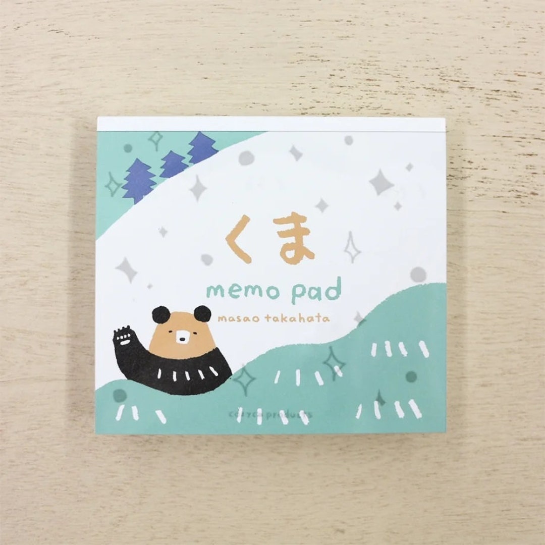 120PCS Bear Memo Block, Birds, Cozyca, Artist Illustration Notepad ...