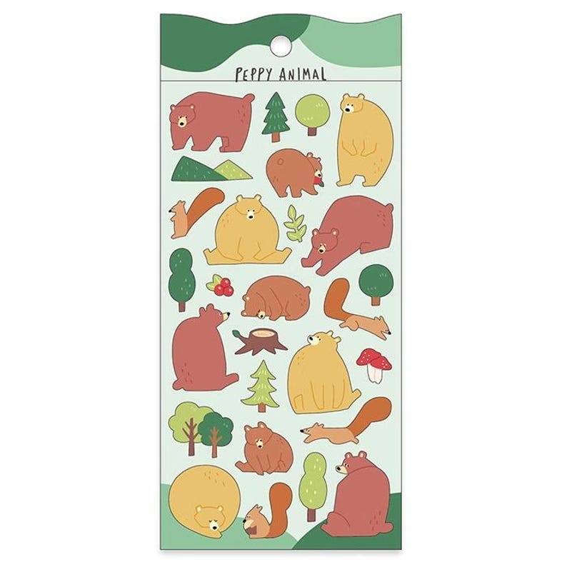 Mind Wave Peppy Animals Series Sticker Sheets, Cats, Dogs, Rabbits ...