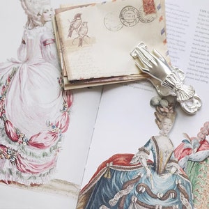 Ornate Vintage Hand Book Clip, Dainty Hand, Planner Holder, Metal Clip ...