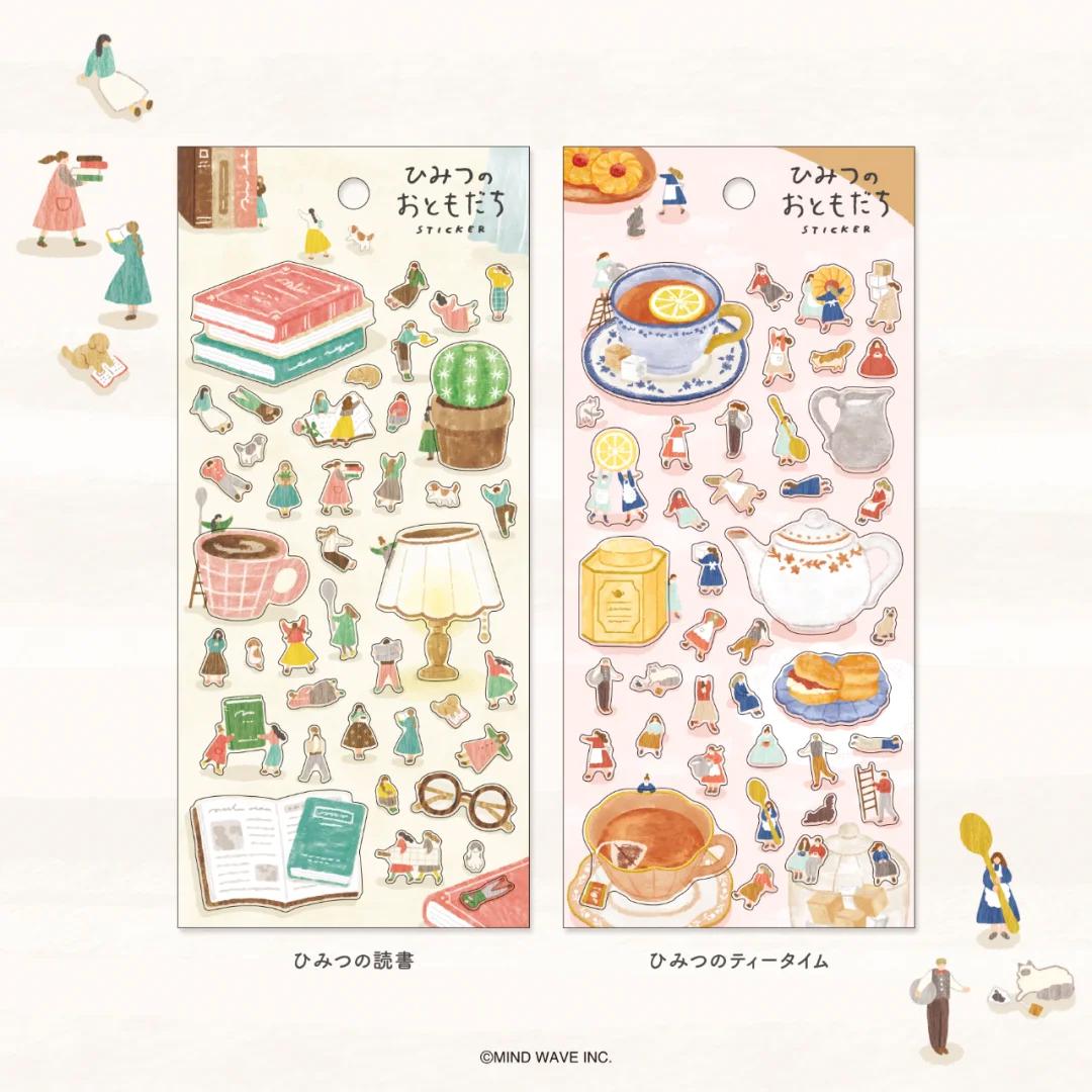 Mind Wave Secret Friends Series Sticker Sheets, Tea Party, Stationery ...