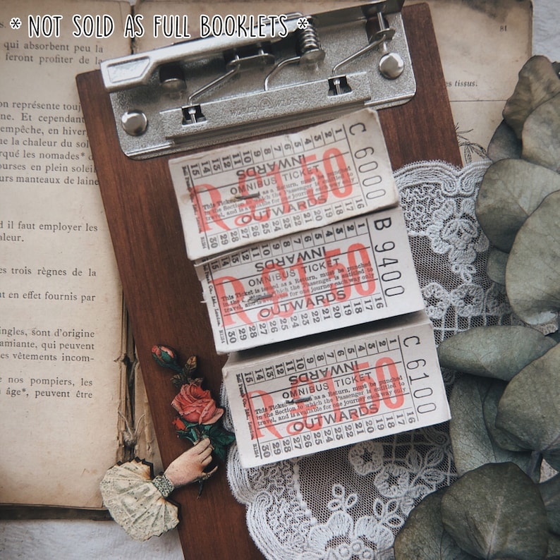 Single Ticket or Multiple Tickets Set, Ephemera, U.K. Transportation ...