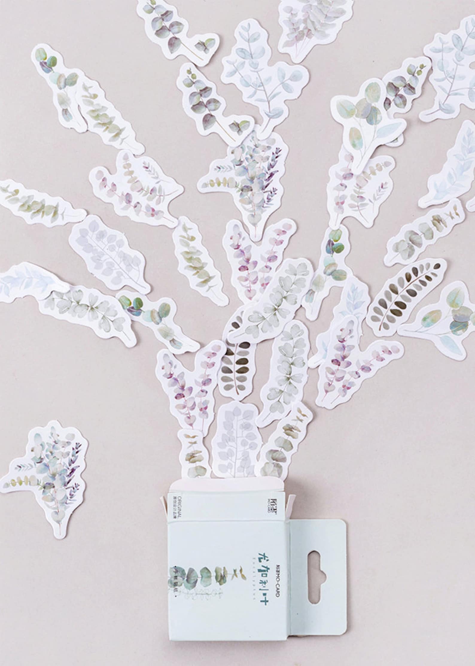 Eucalyptus Sticker Set Plant Stickers Light Pastel Green | Etsy