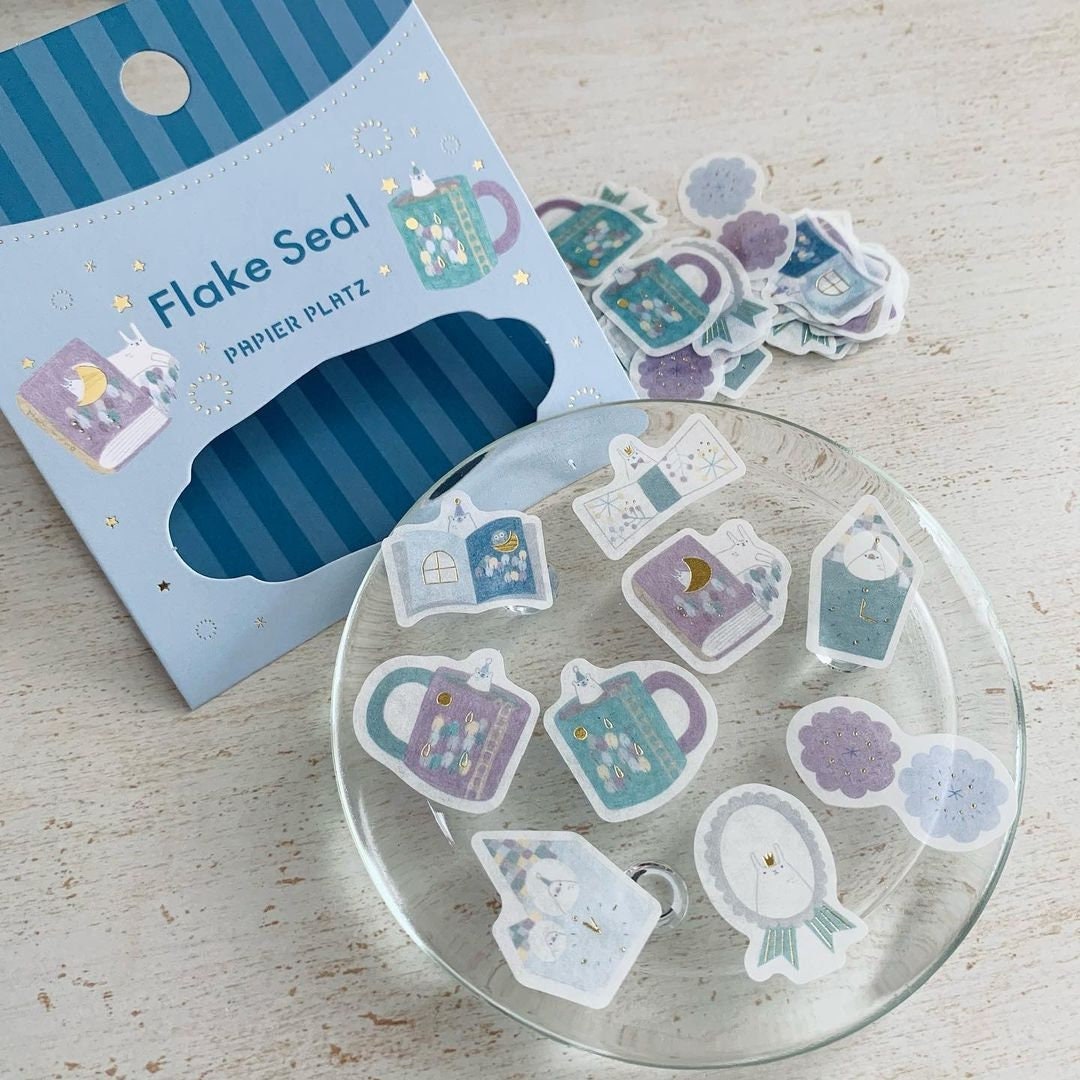 Teacup Animals Stickers Pack, Papier Platz Sticker Flakes, Daily ...