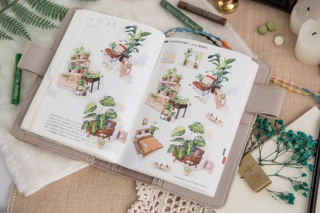 Aaron's Garden 3 Planner Sticker Sheet, Flower Garden, Botanical ...