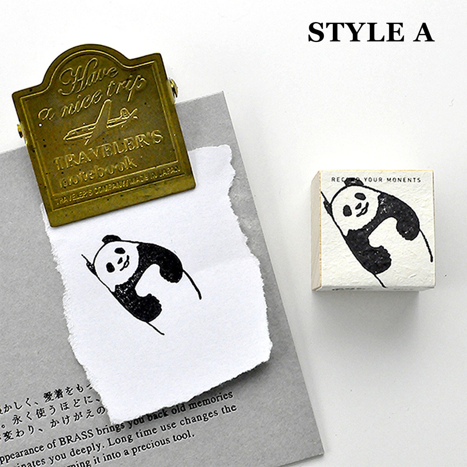 Panda Wooden Stamps Panda's Daily Life Rubber Stamps - Etsy