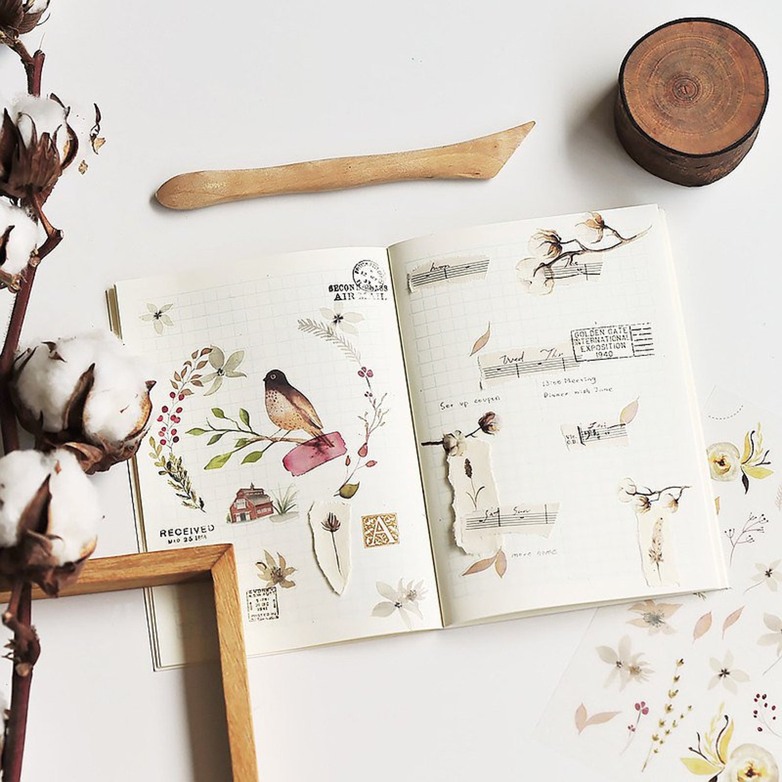 MU Lifestyle Print on Stickers 036 Birds Rub on Sticker - Etsy