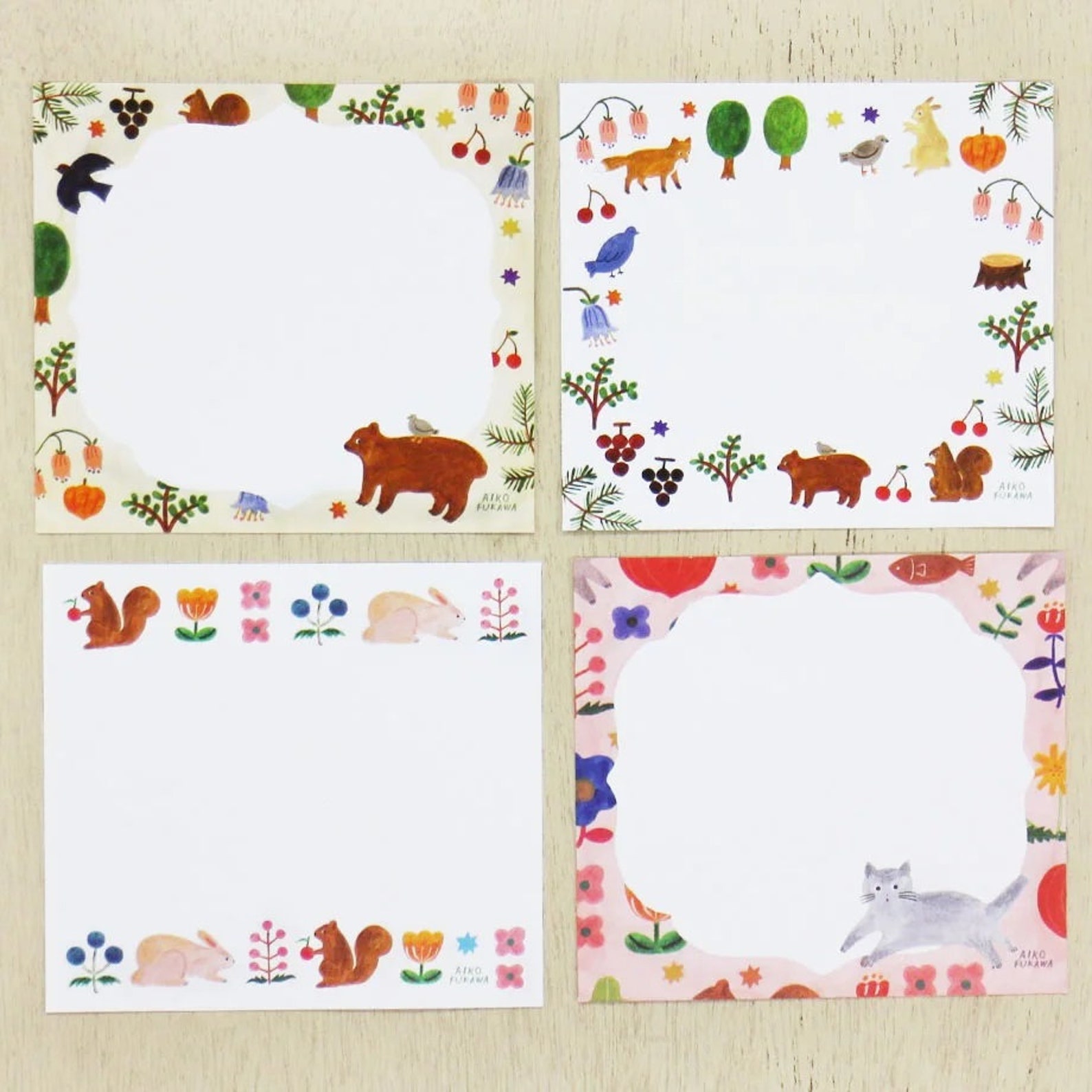 120PCS Feel Nature Memo Block, Cozyca, Aiko Fukawa Illustration Notepad ...