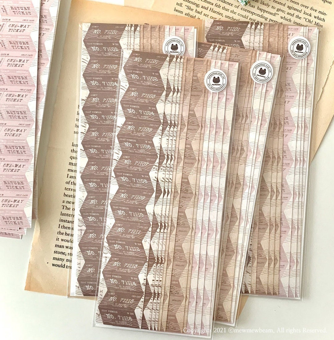 Mewmewbeam Long Tickets 4, Pastel Colored Paper Tickets Replica, Artist ...