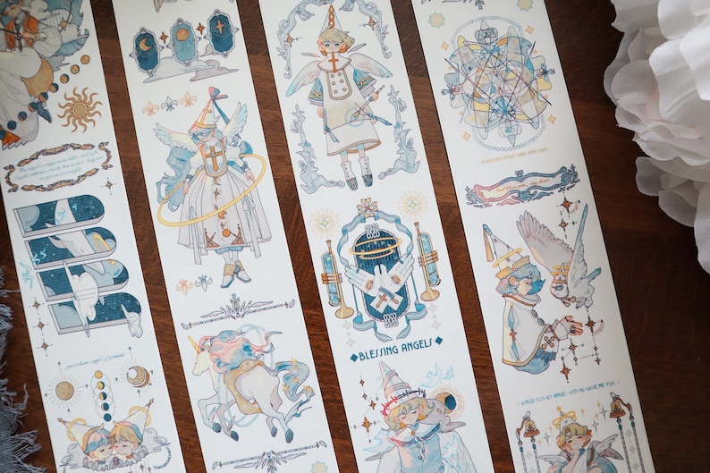 Angel's Blessings Clear and Washi Tape, Fantasy Girls Masking Tape, Owl ...