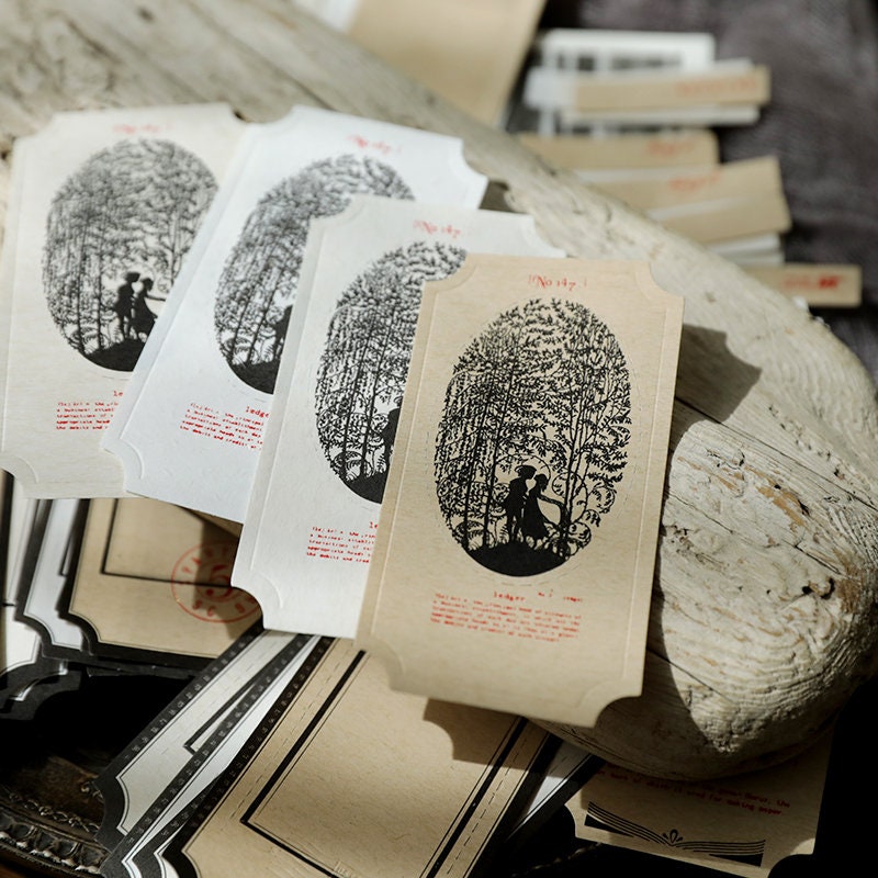 Milk Tea Series Assorted Paper Journaling Cards Set A, Decorative ...