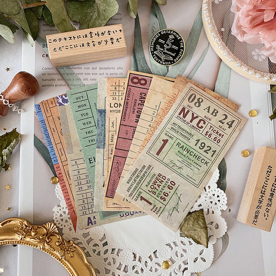 Vintage Transit Tickets Paper Pad, Bus Transit Tickets Replicas, Junk ...