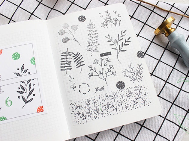 Plant Frames Acrylic Stamp Set Floral Accent Stamps for | Etsy