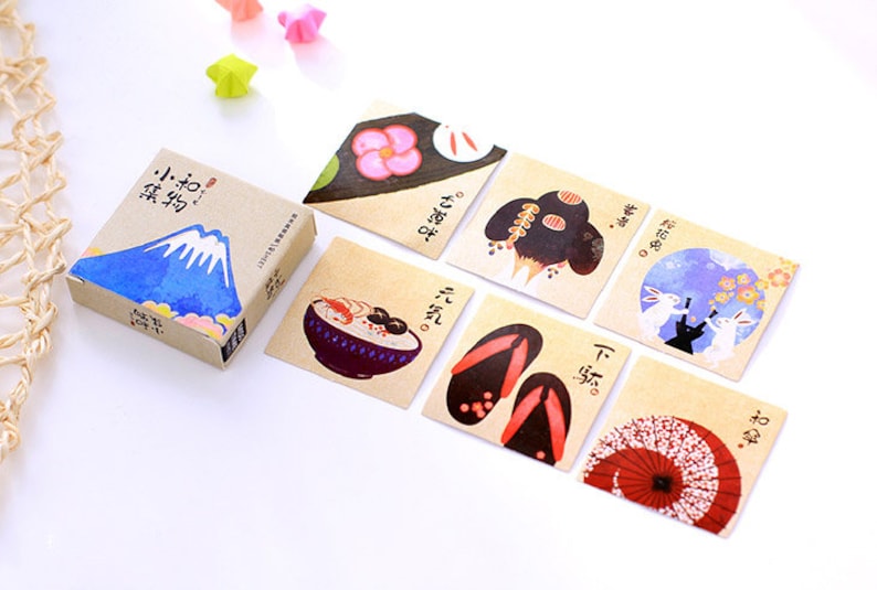 Japan Sticker Set Japanese Items Stickers Pack Mt Fuji - Etsy