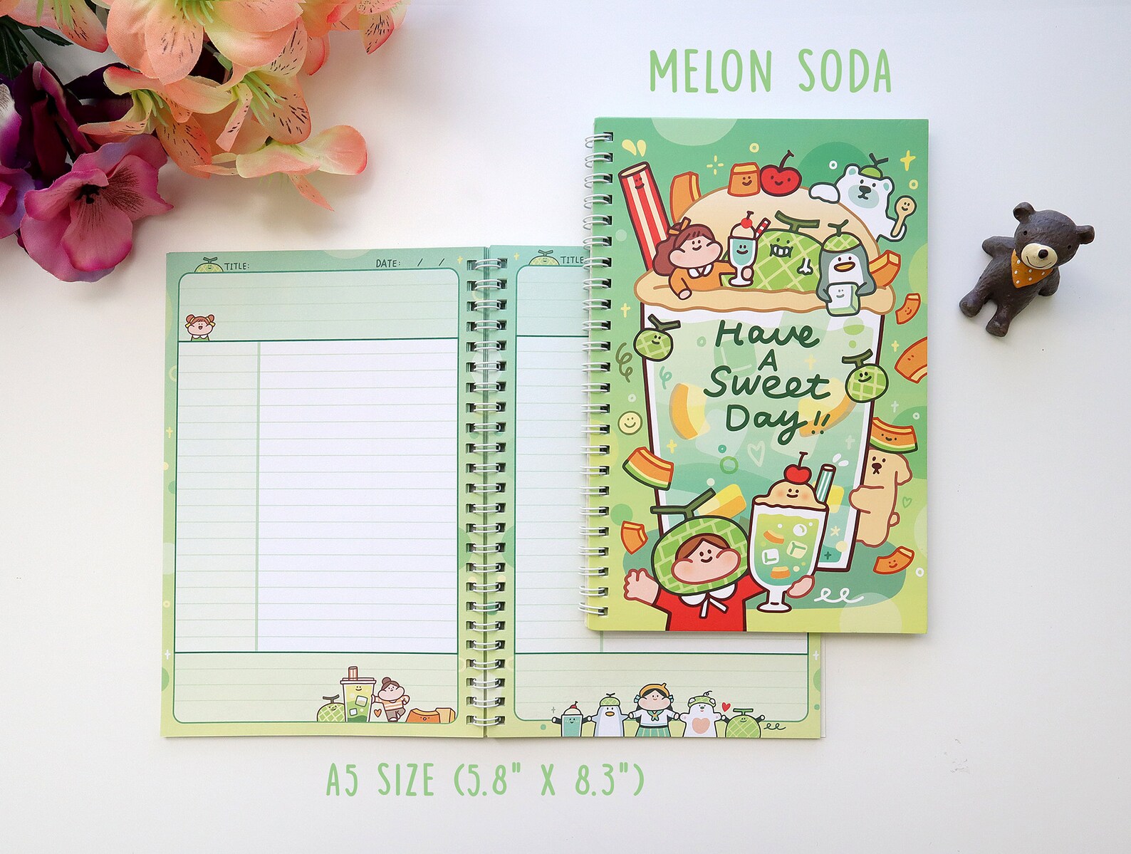 Meatball Soda Series Notebook Journal Softcover Spiral Bound - Etsy