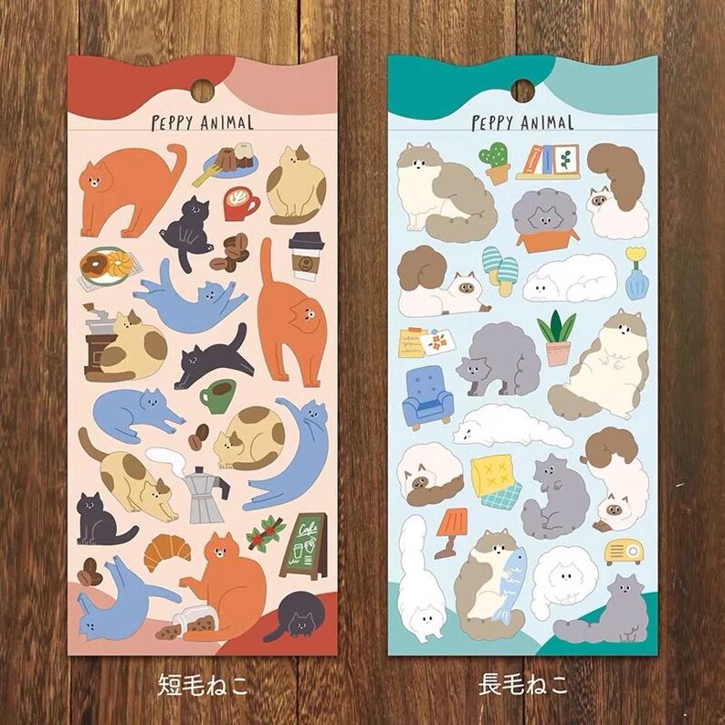 Mind Wave Peppy Animals Series Sticker Sheets, Cats, Dogs, Rabbits ...