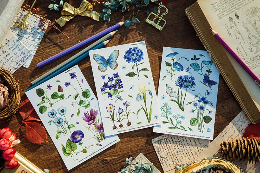 Doolittle's Garden Cynthia Planner Sticker Sheet, Botanical Stickers ...