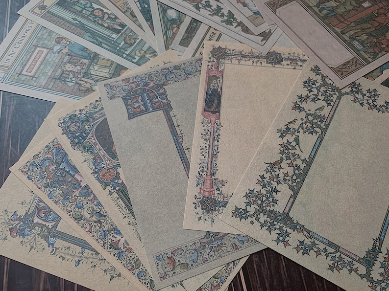 Medieval Art Themed Memo Paper The Middle Ages Collage Paper | Etsy