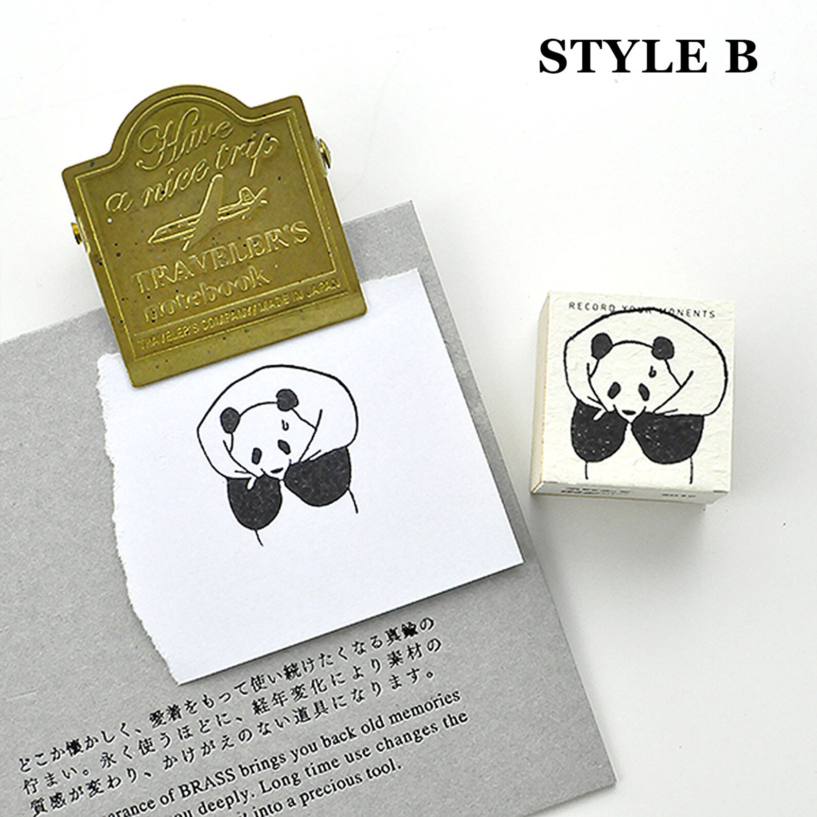Panda Wooden Stamps Panda's Daily Life Rubber Stamps - Etsy