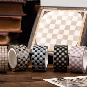 Checker Board Pattern Washi Tape, Chess Themed Masking Tape, Reco ...