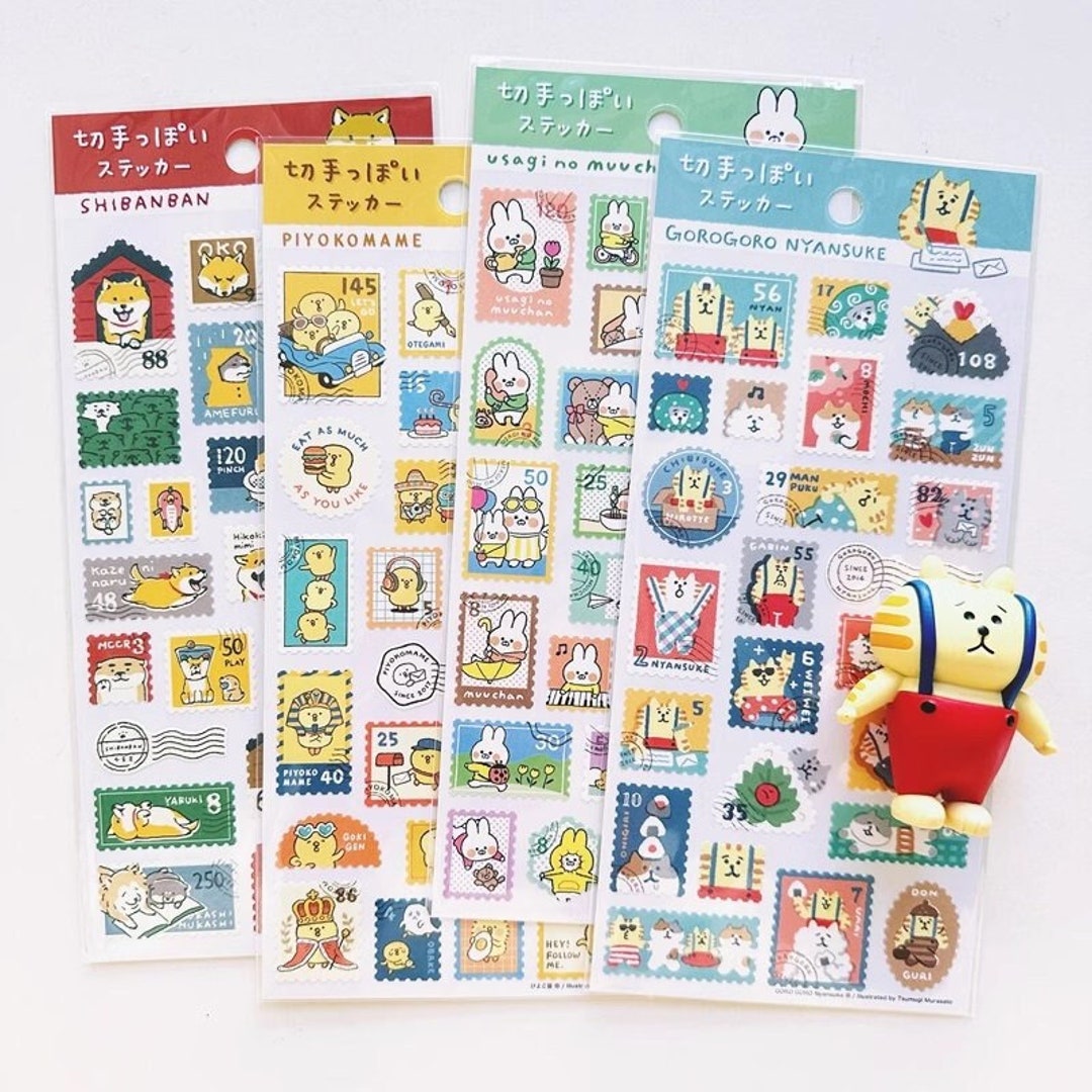 Mind Wave Character Stamp Sticker Sheets, Cute Animals Restaurant ...