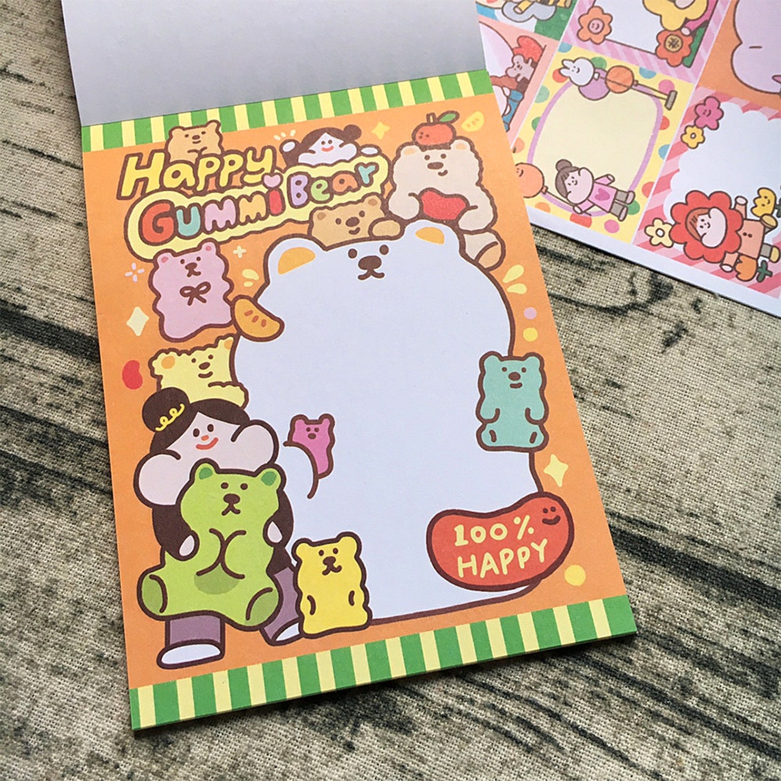 Meatball Candy Bag Notepad, Kawaii Memo Paper, Note Paper - Etsy